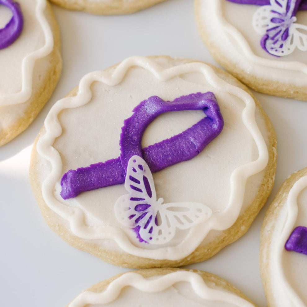 Domestic Violence Awareness Month Cookie – Butterfly Bakery