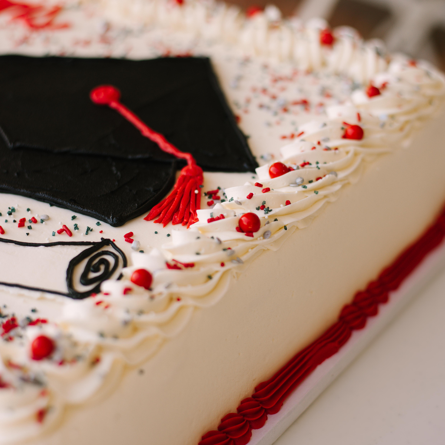 Graduation Sheet Cake – Customize the Colors • Designer Cake ...