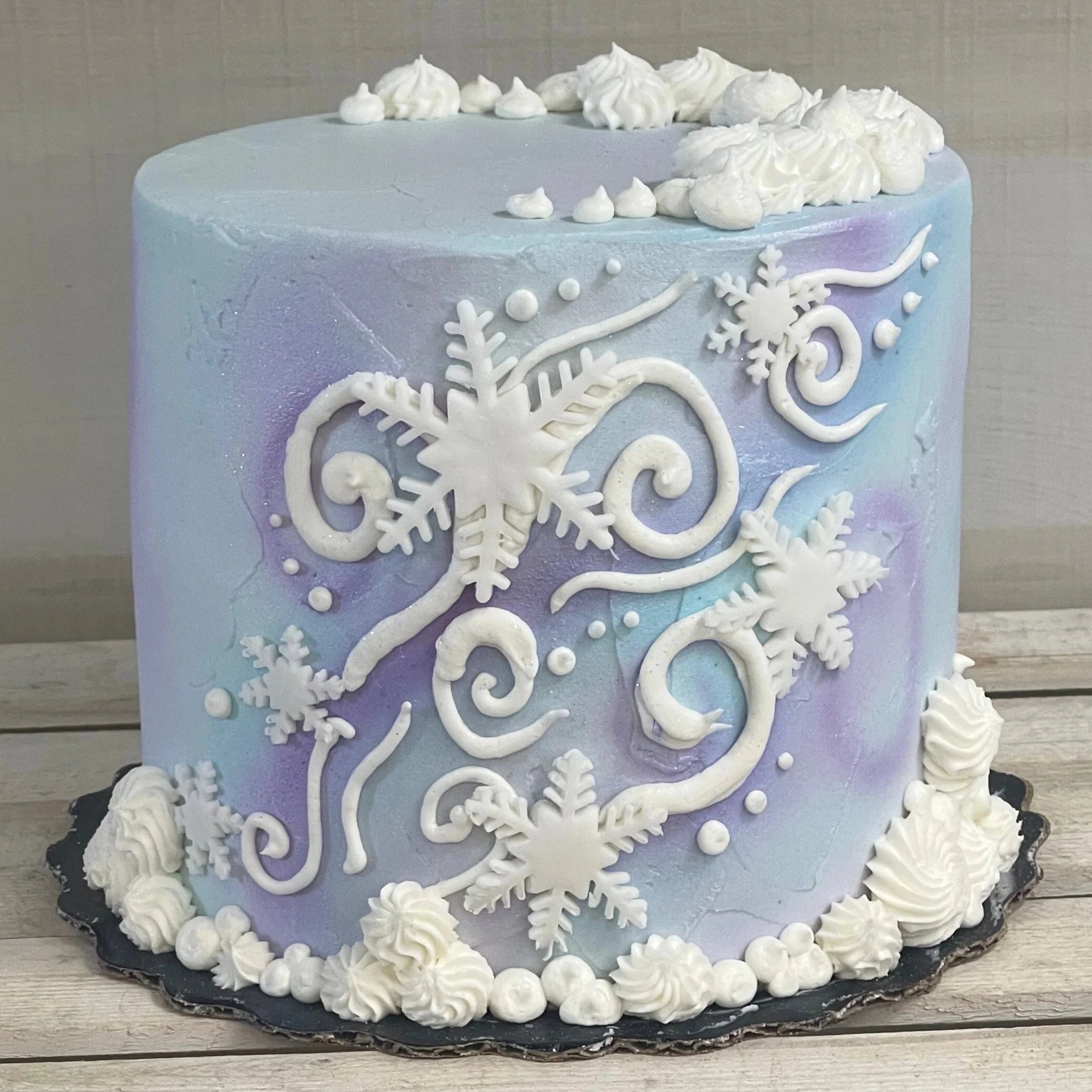 Snowflake wedding cake 60 photos - Vianawedding.com